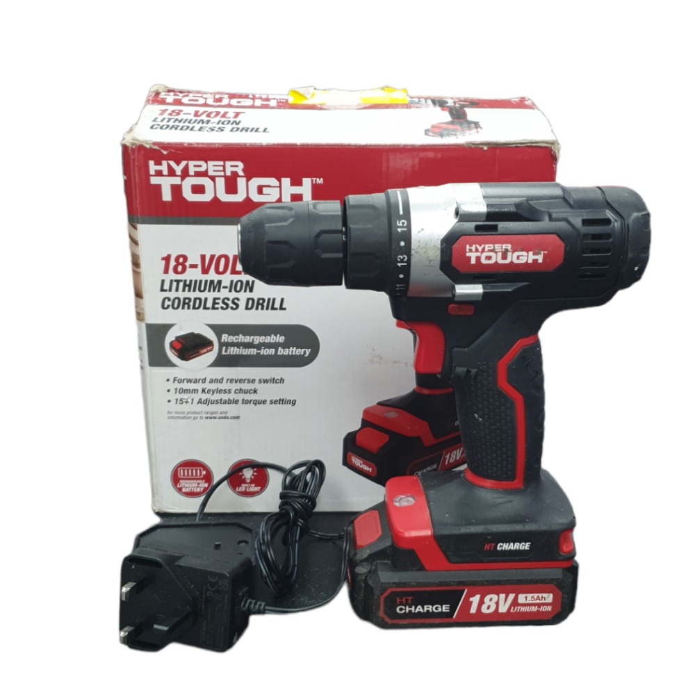 Pre-owned Hyper Tough Cordless Drill - Own4Less